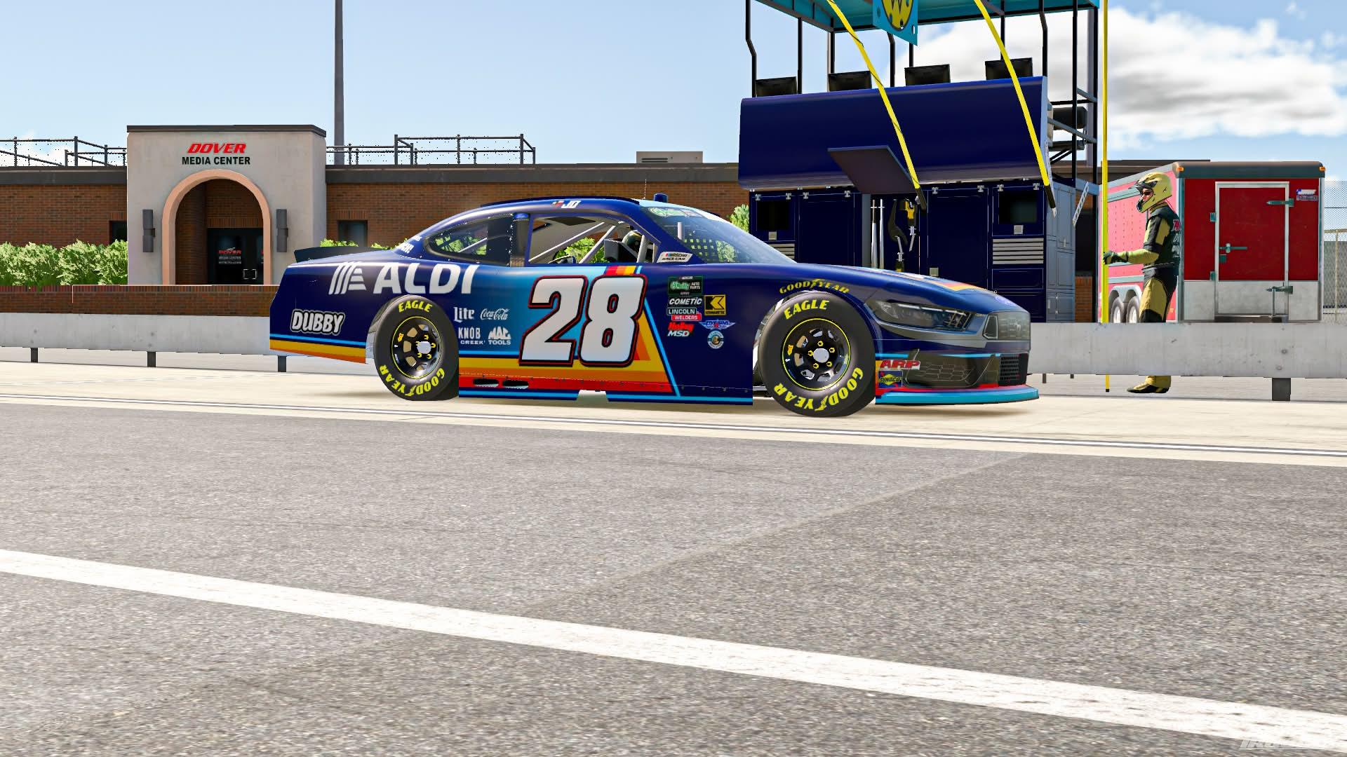 Aldi Grocery OReillys Ford Mustang #28 by Joseph R Davis - Trading Paints