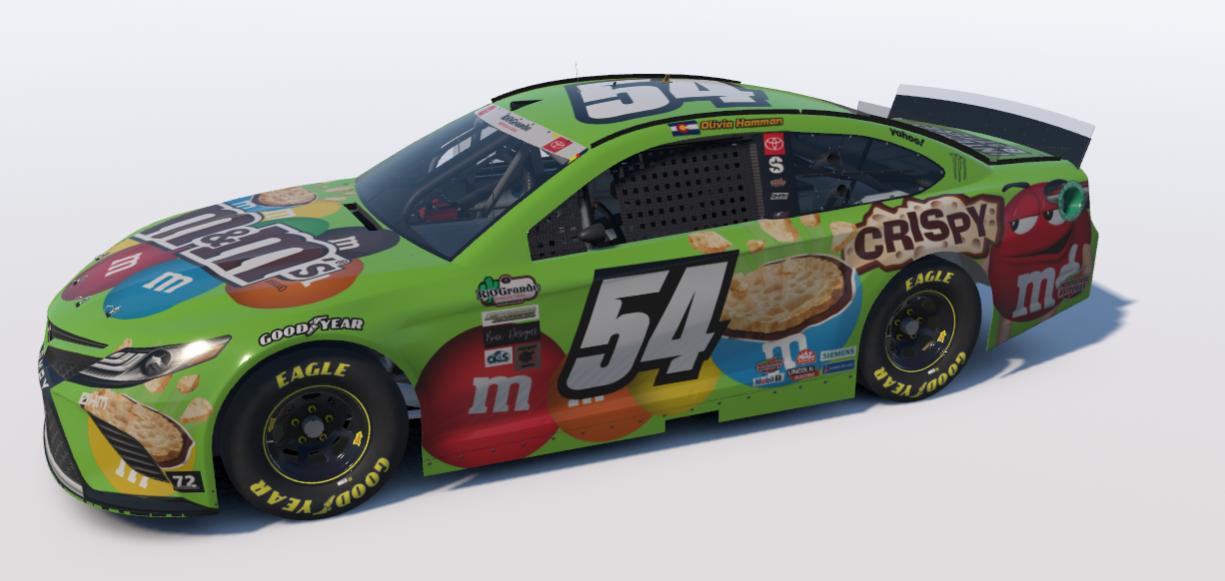 2026A Olivia Hamman #54 M&Ms Crispy TB by Olivia Hamman - Trading Paints