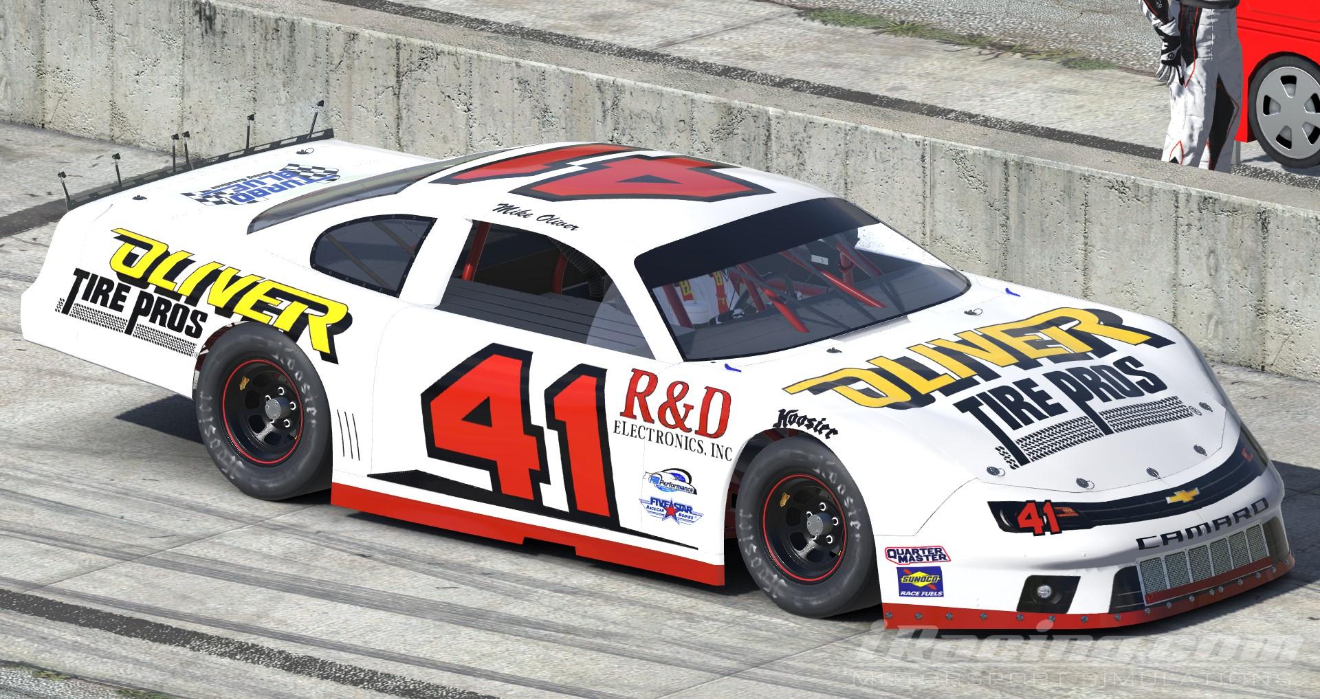 Oliver Tire Pros - White Theme by Chuck Chamblee - Trading Paints