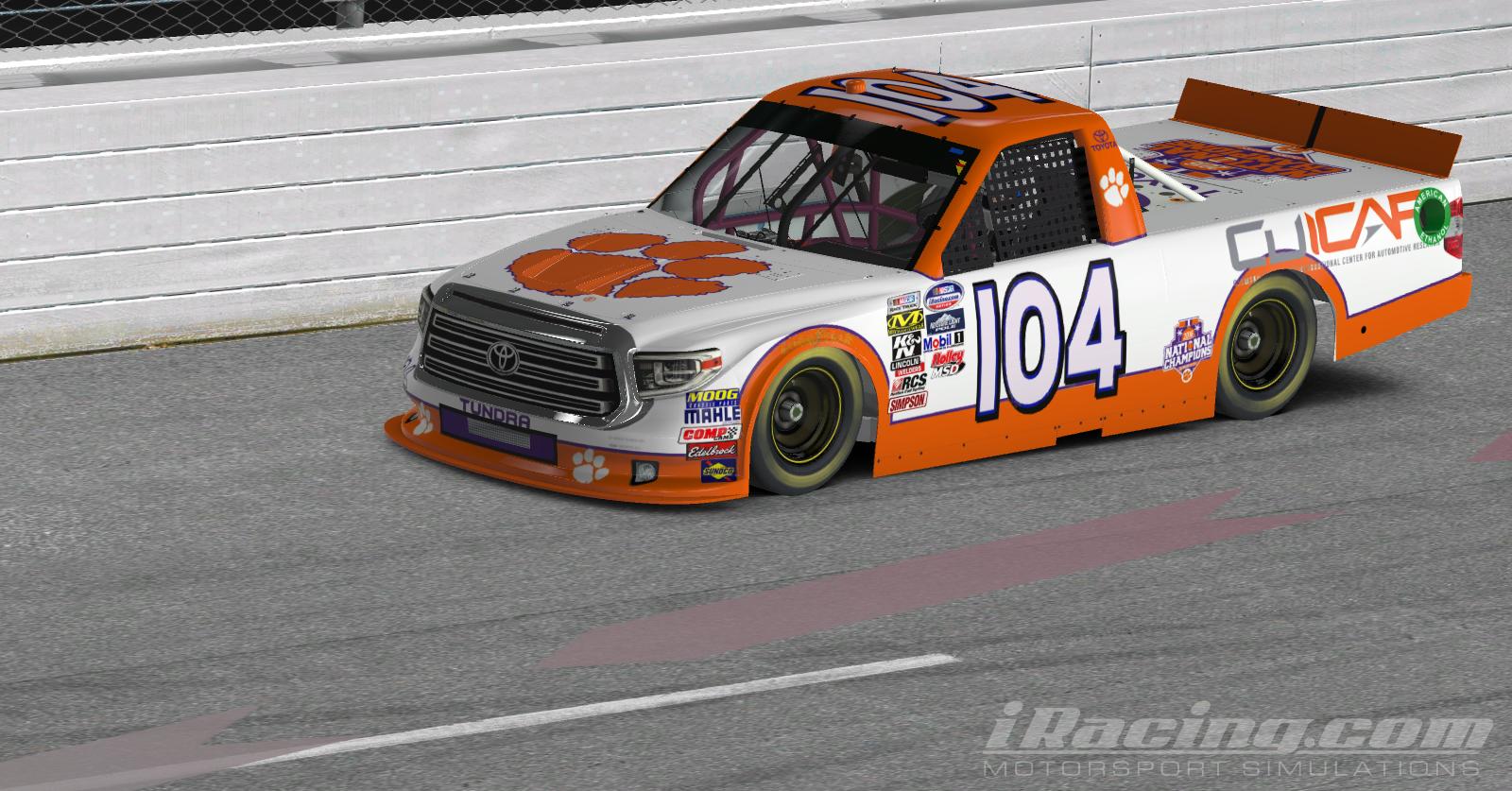 Clemson Toyota Tundra Truck 2015 by Chip Dickert - Trading Paints