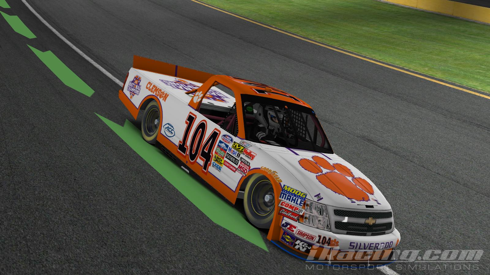 Clemson Chevrolet Silverado Truck by Chip Dickert - Trading Paints