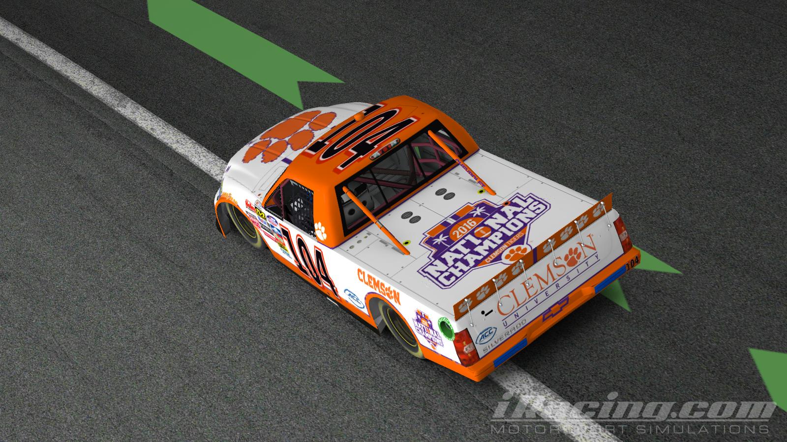 Clemson Chevrolet Silverado Truck by Chip Dickert - Trading Paints