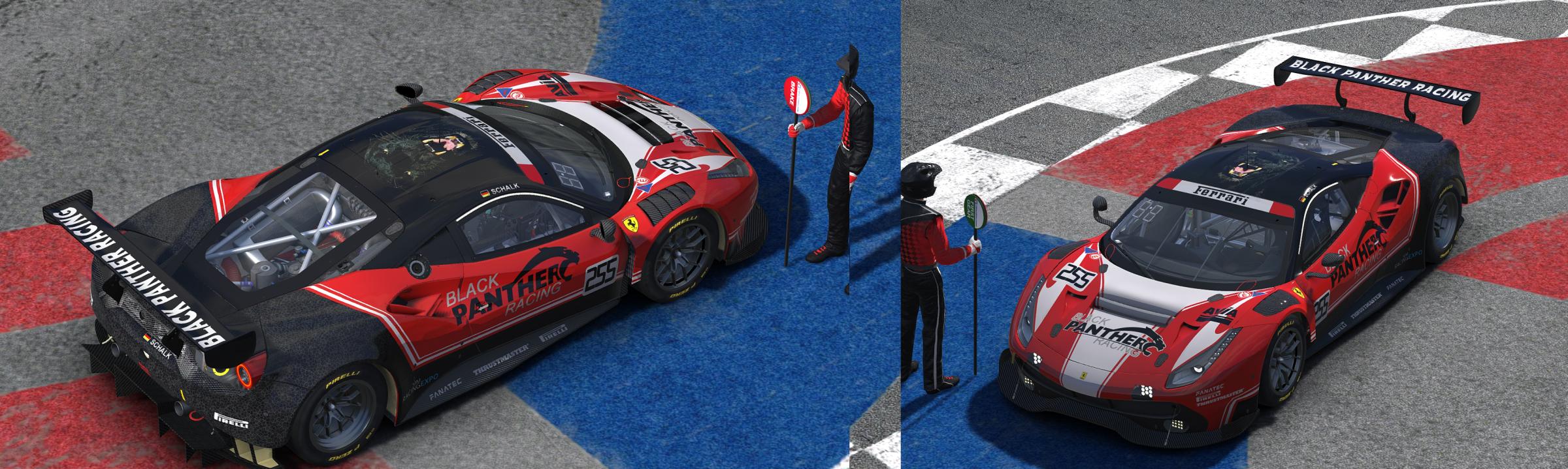 Black Panther 488 GT3 by Boris Schalk - Trading Paints