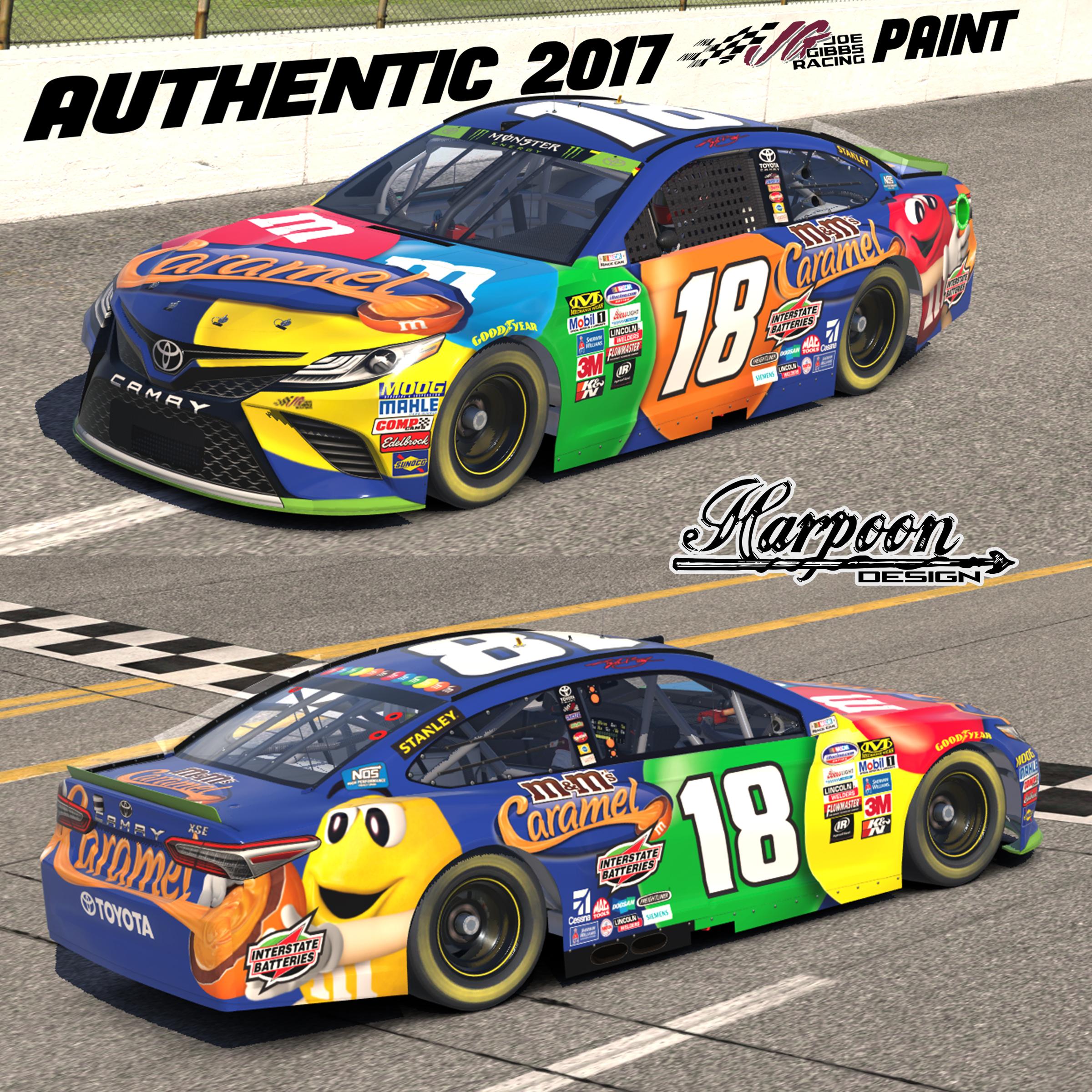 2107 JGR Authentic Kyle Busch M&M caramel Camry Playoff by Brantley ...