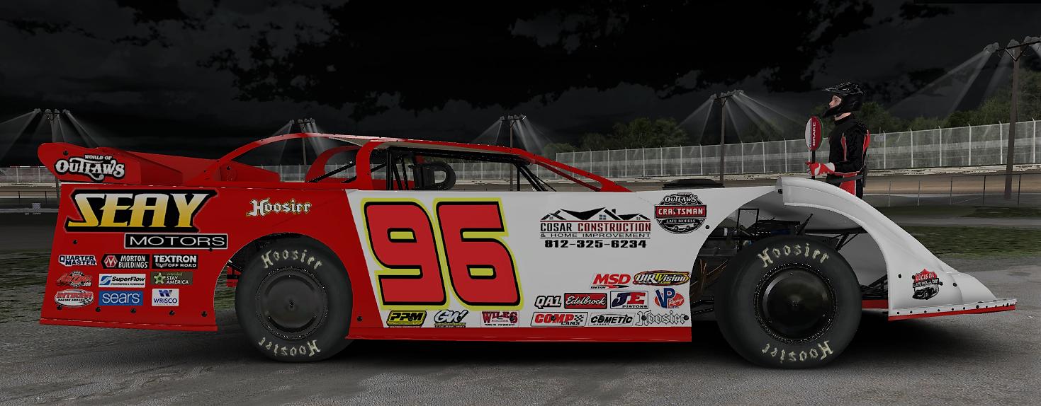 TANNER ENGLISH 2017 THROWBACK TRIBUTE CAR by Byron Morris - Trading Paints