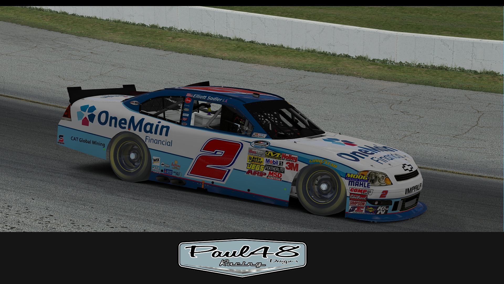 2011 Elliott Sadler One Main Financial by Thomas Sink - Trading Paints