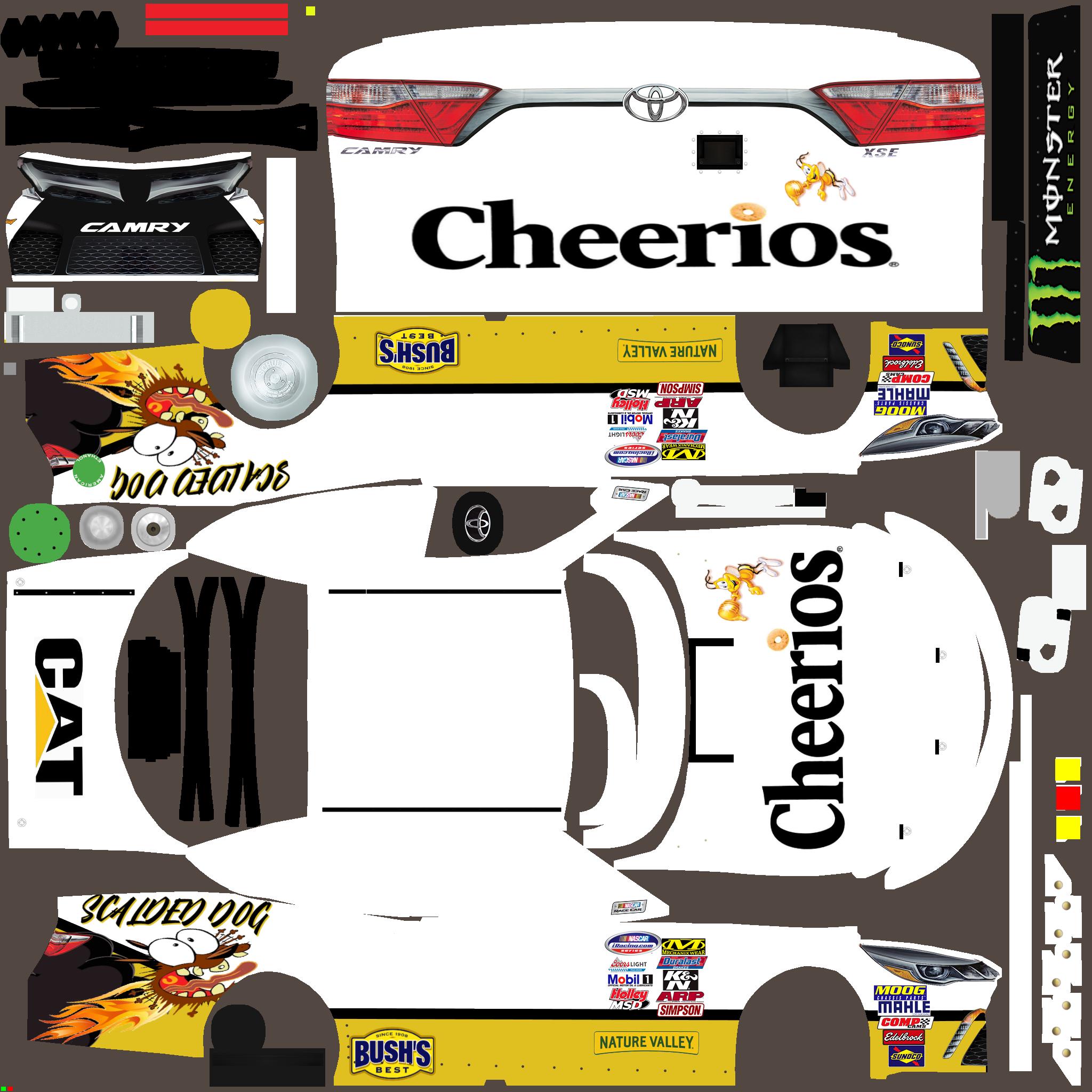 Black and Yellow Cheerios by Jarrod Aistrop - Trading Paints