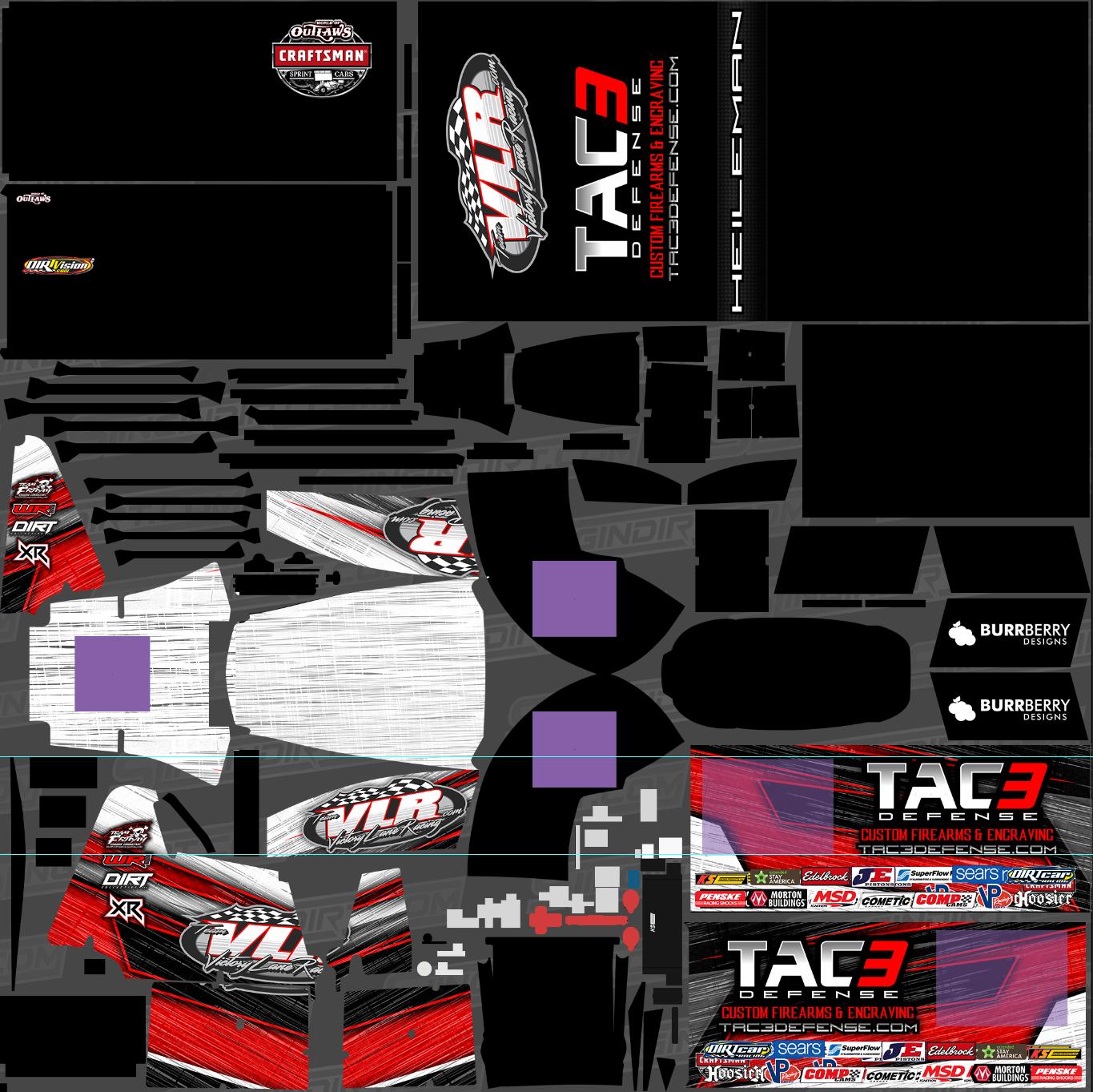 TAC3 Defense / TeamVLR Sprint Skin by Tyler Burrow - Trading Paints