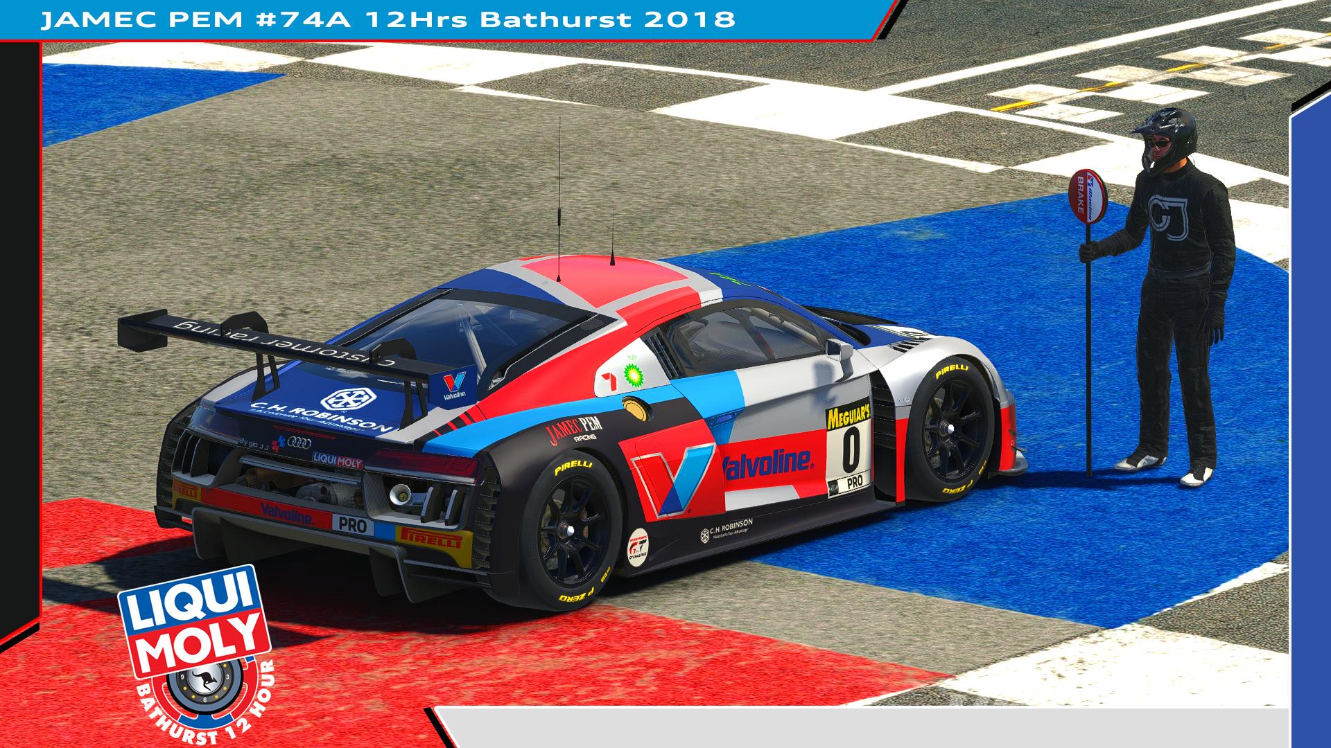 Audi R8 LMS GT3 Jamec Pem #74A 12Hrs Bathurst 2018 by Gio J J ...