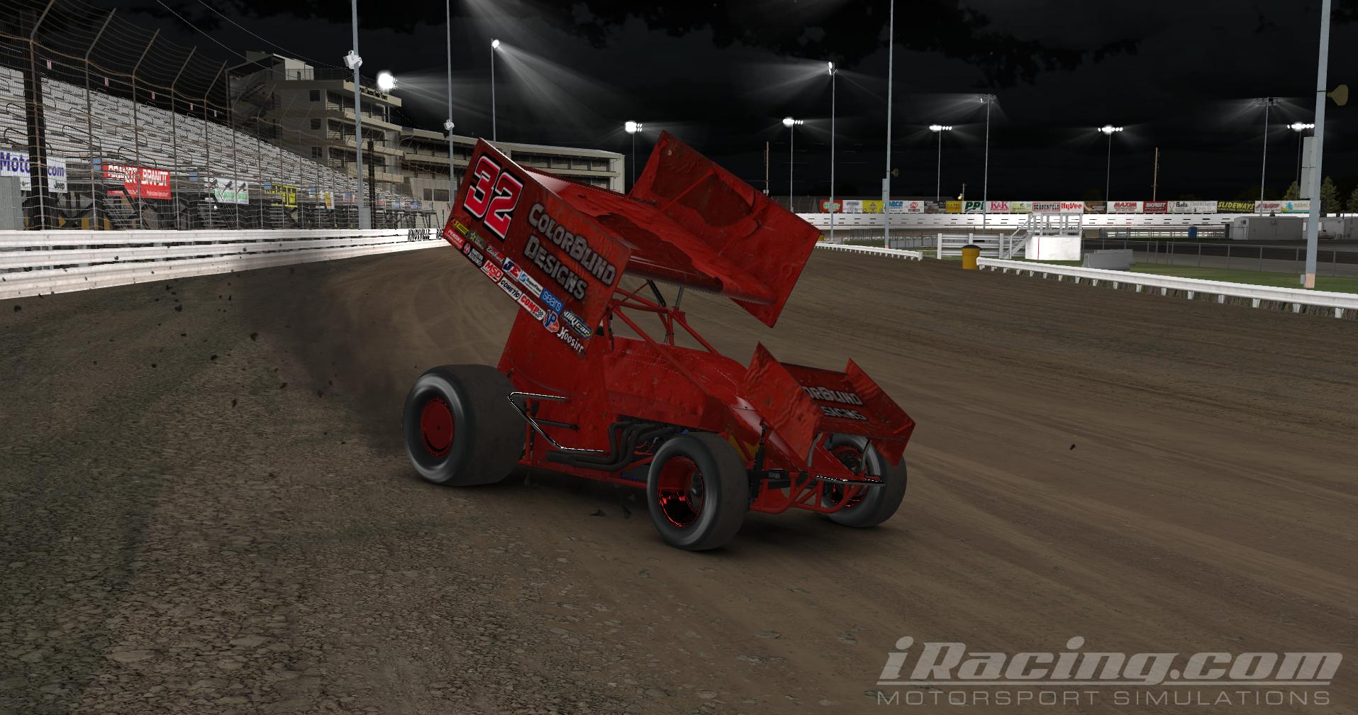 PEELING RUSTED RED PAINT SPRINTCAR by Danny ODell - Trading Paints