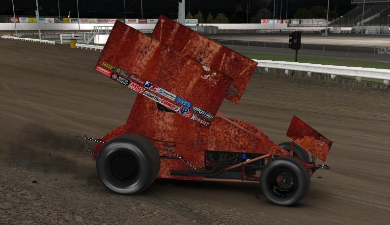 Rust Sprintcar by Danny ODell - Trading Paints