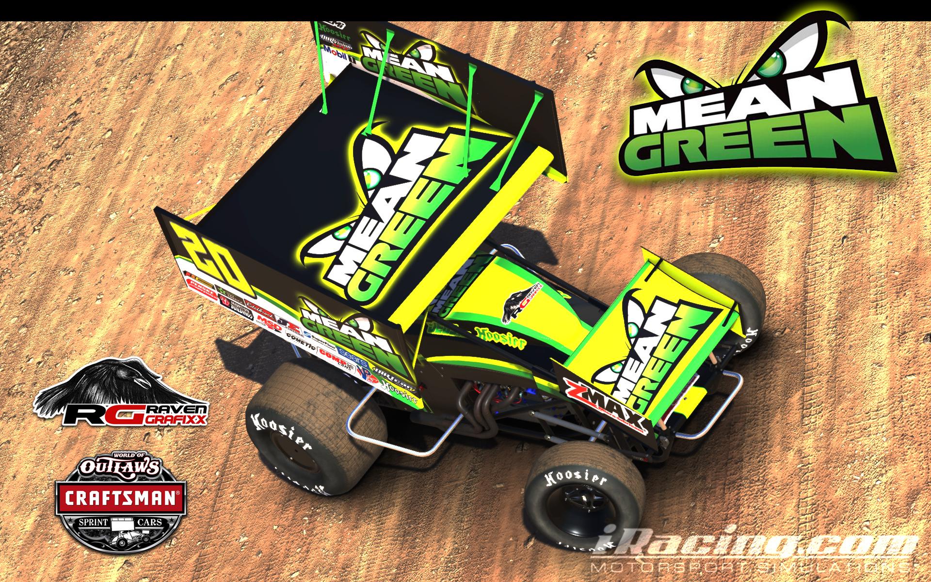 Mean Green Dirt Sprint v2 by Doyle Lowrance - Trading Paints