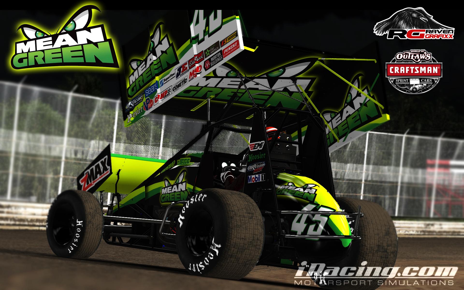 Mean Green Dirt Sprint v2 by Doyle Lowrance - Trading Paints