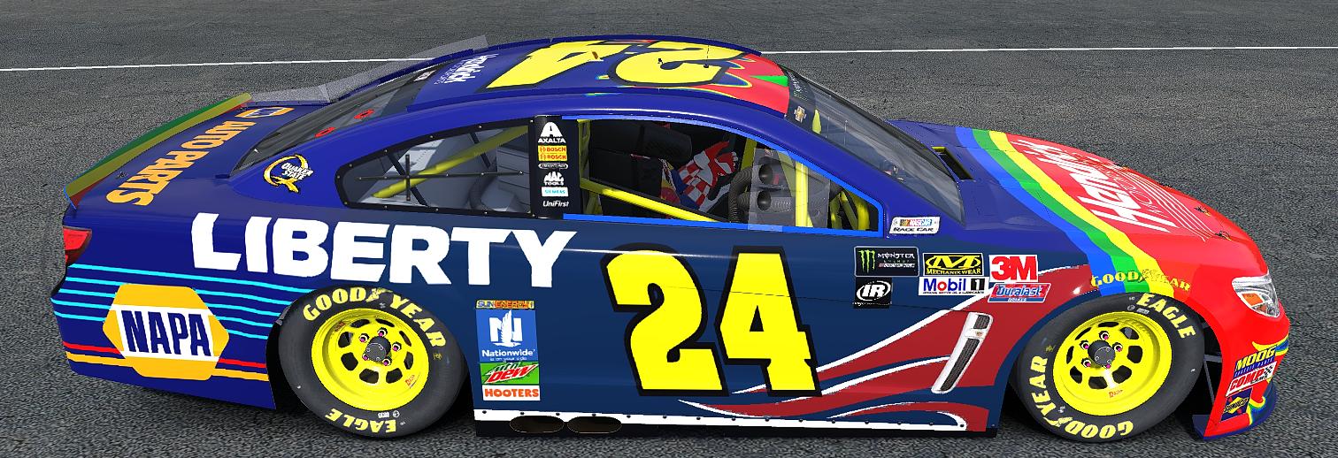 Hendrick 24 Car History Byron, Elliott, Gordon by Jason S. - Trading Paints