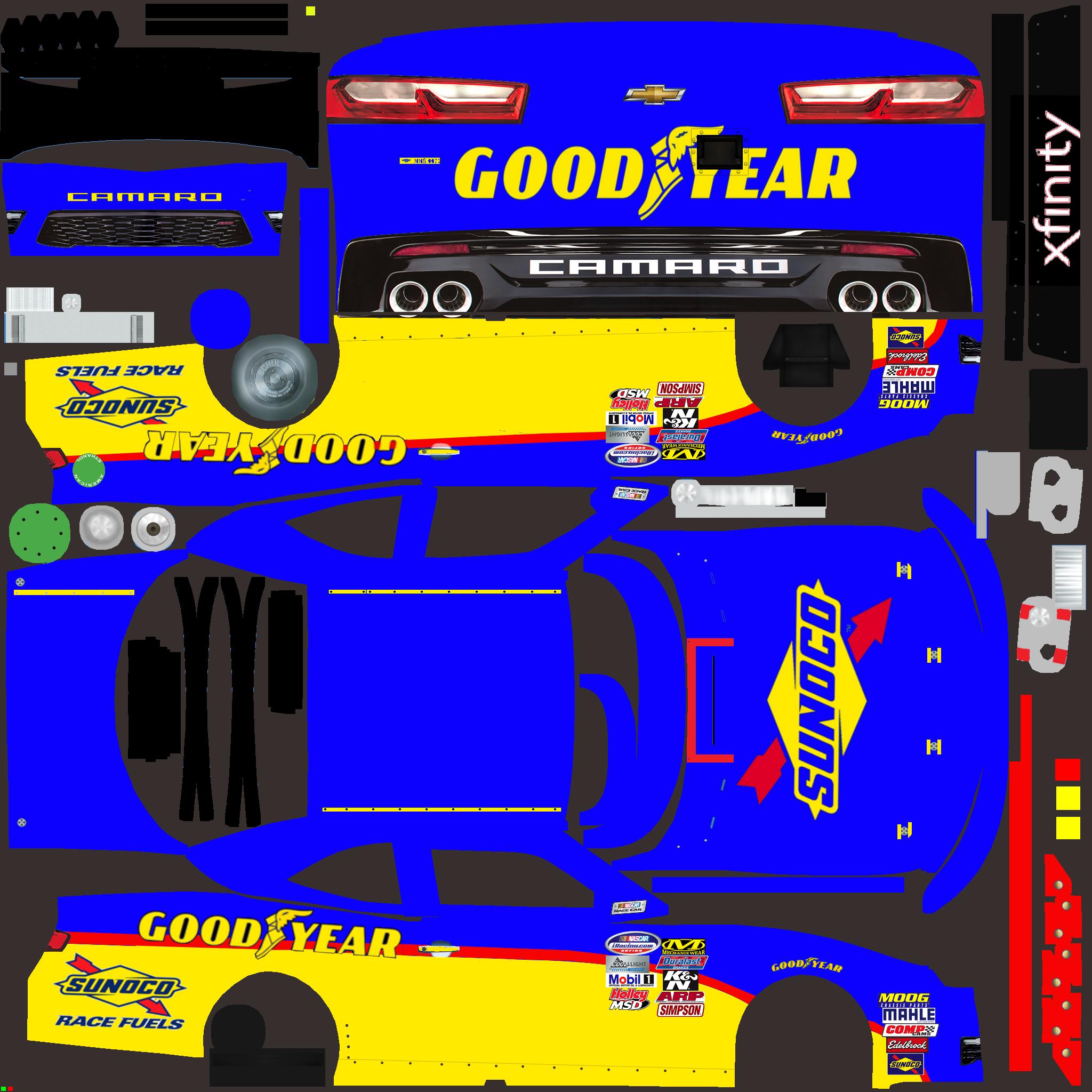 Sunoco/Good Year Chevy Camaro by Matthew McLane - Trading Paints