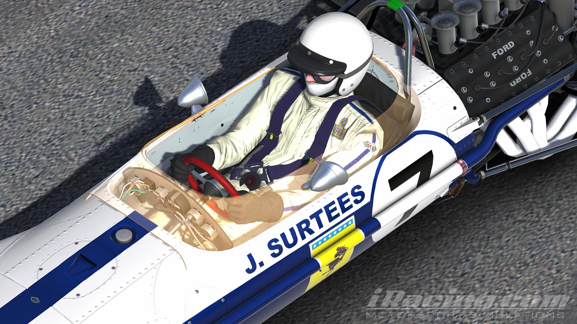 John Surtees Ferrari 158 inspired Lotus 49 by Simon J Shaw - Trading Paints