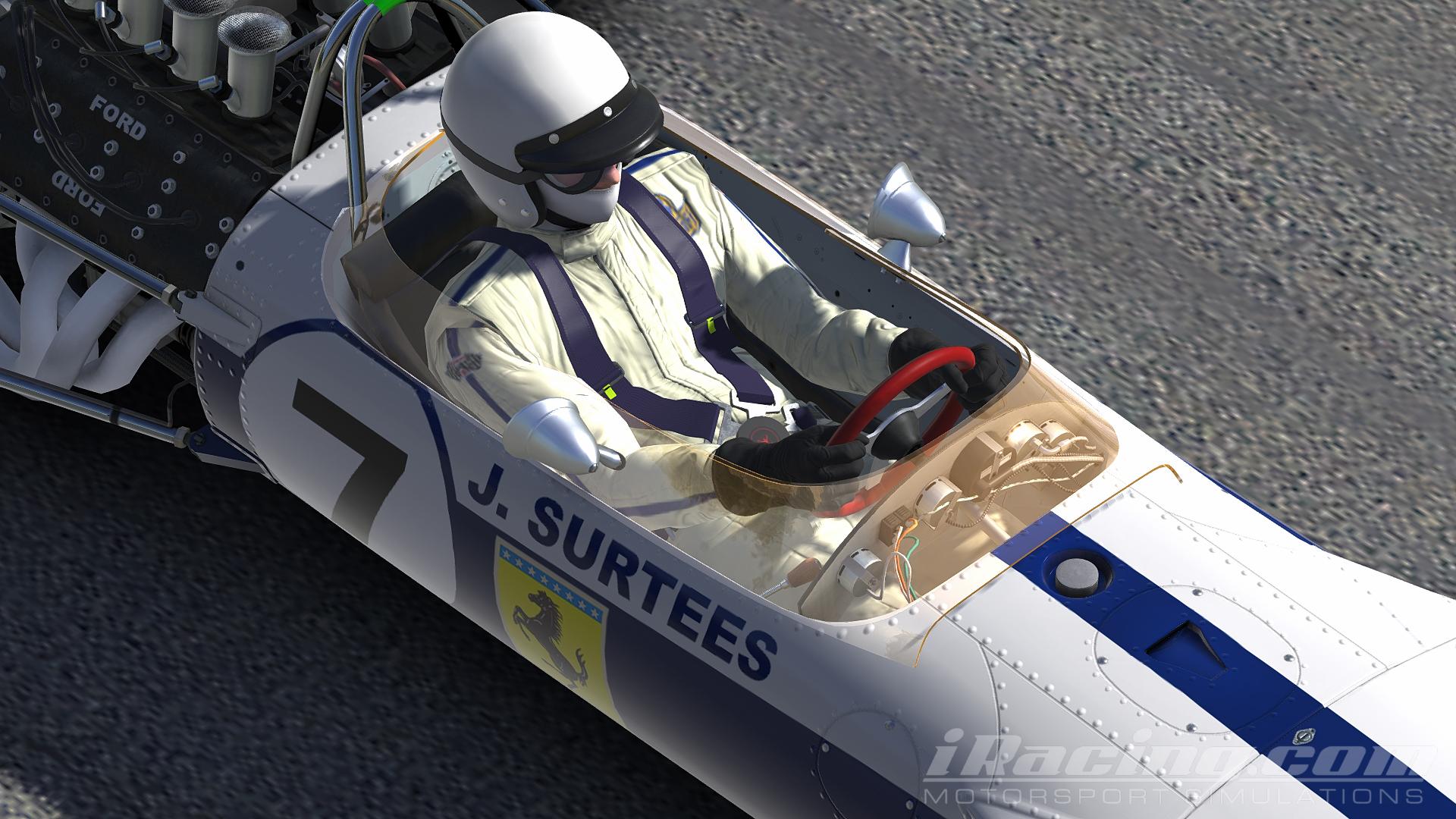 John Surtees Ferrari 158 inspired Lotus 49 by Simon J Shaw - Trading Paints