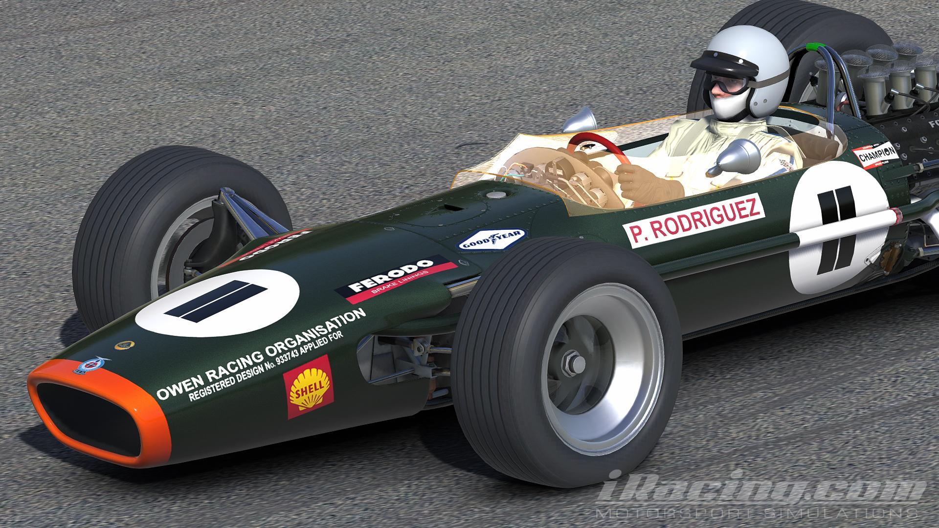 Pedro Rodriguez 1968 BRM inspired Lotus 49 by Simon J Shaw - Trading Paints