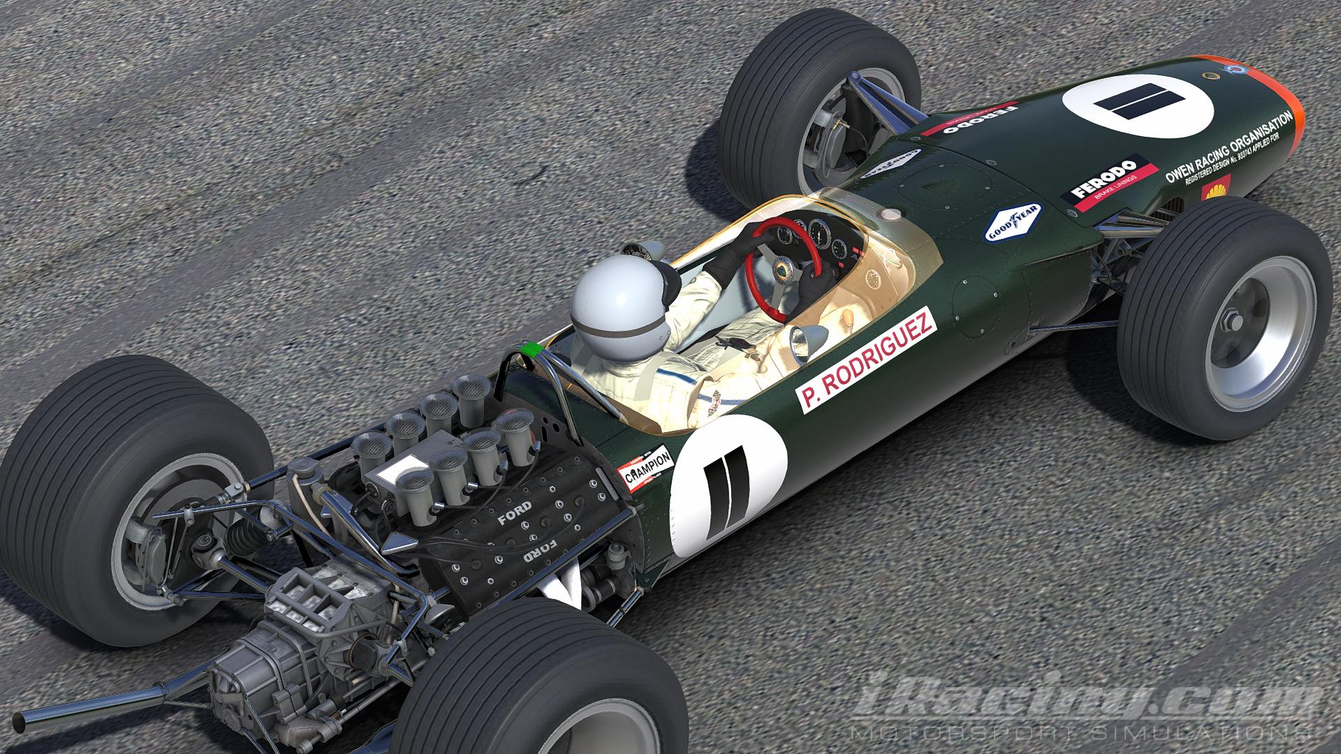 Pedro Rodriguez 1968 BRM inspired Lotus 49 by Simon J Shaw - Trading Paints