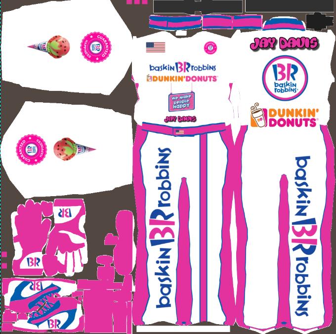 Driver Suit Baskin Robbins Jay Davis by Ben Wallace - Trading Paints