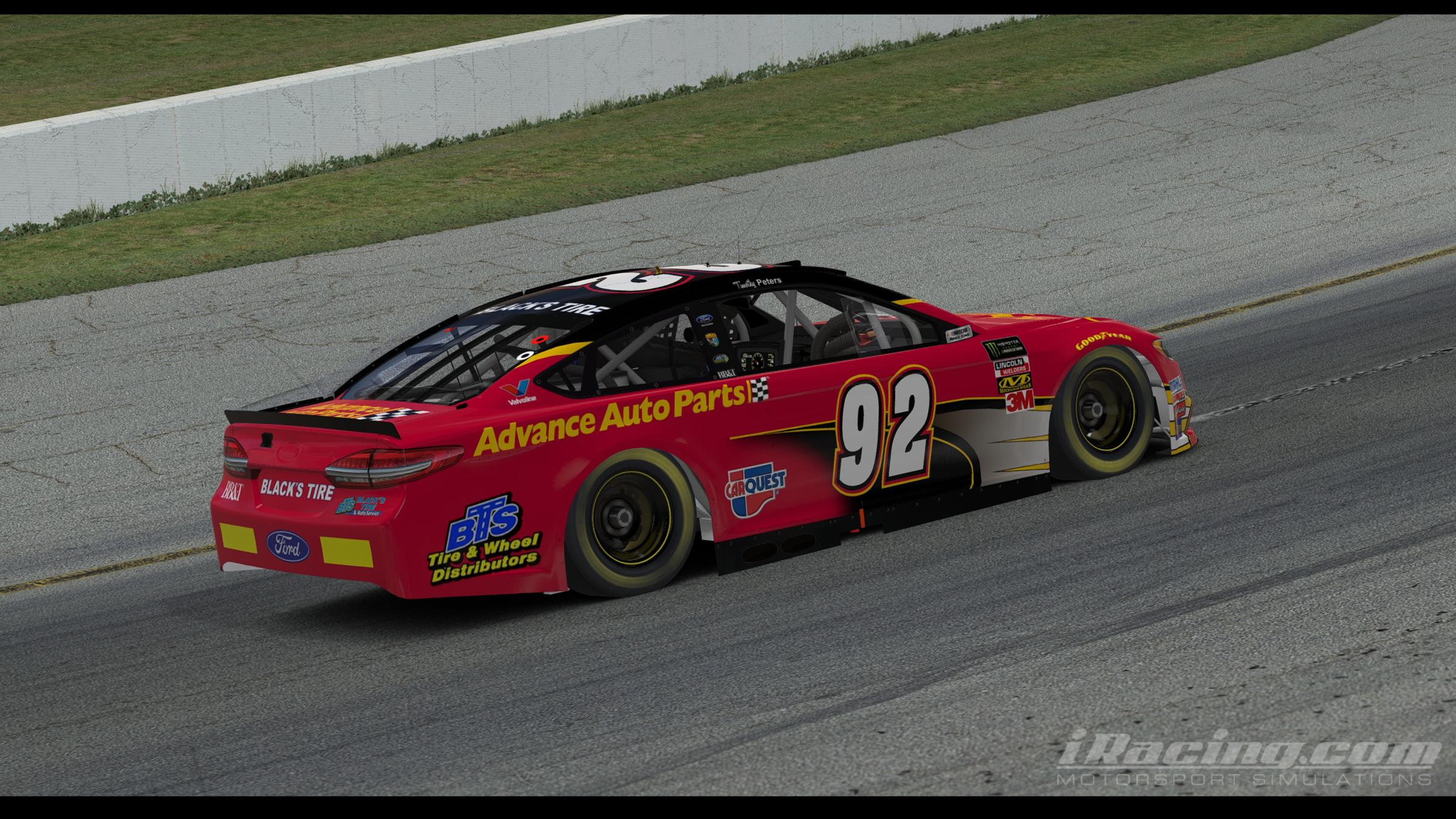 2018 Timothy Peters Advance Auto Parts by Thomas Sink - Trading Paints