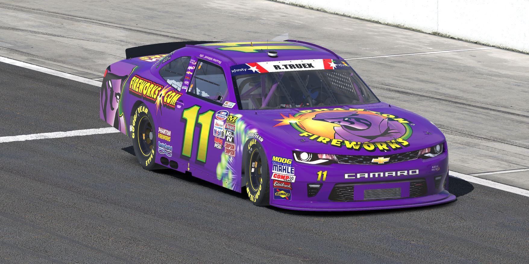 Phantom Fireworks Ryan Truex Charlotte 2018 Camaro by Trent Williams ...