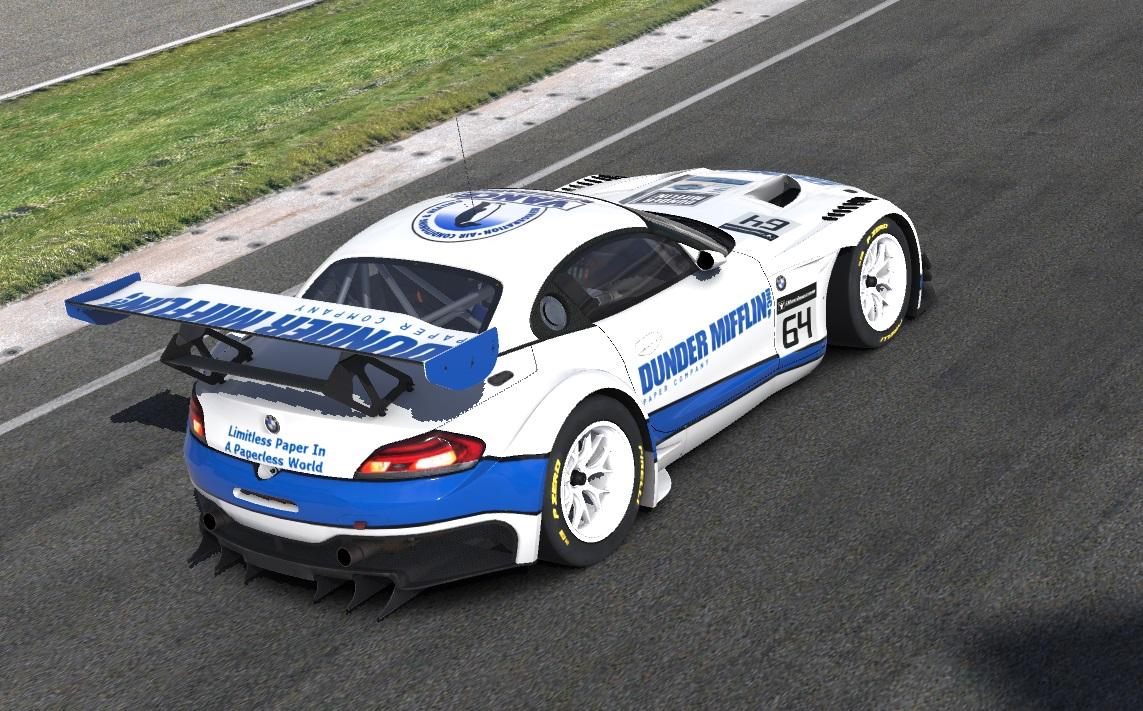 Dunder Mifflin BMW Z4 GT3 by Rhea Massey - Trading Paints
