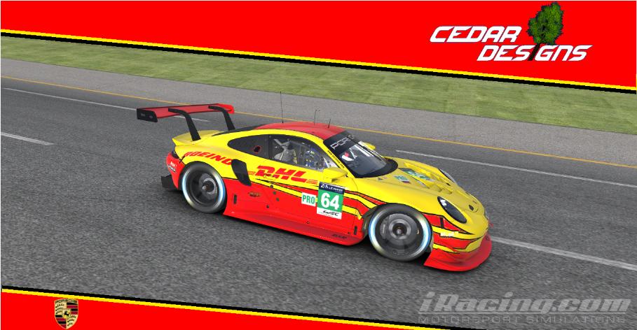DHL Porche 911 RSR by Alex K. - Trading Paints