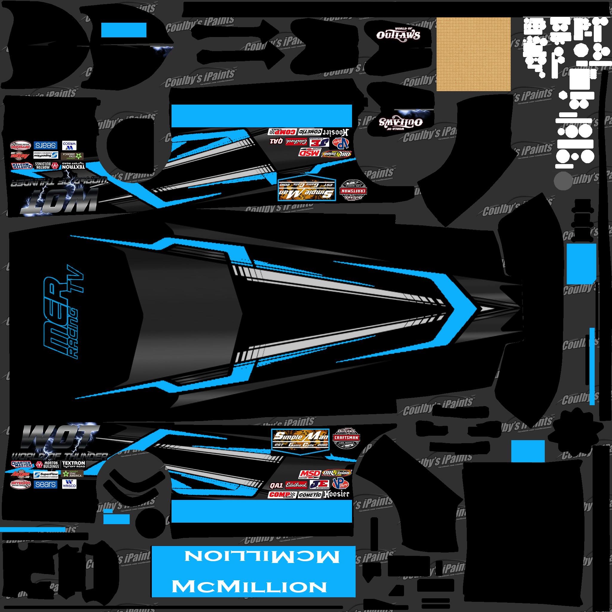NLM WoT 2018 Baby Blue Late Model McMillion A by Matt Sheaffer ...