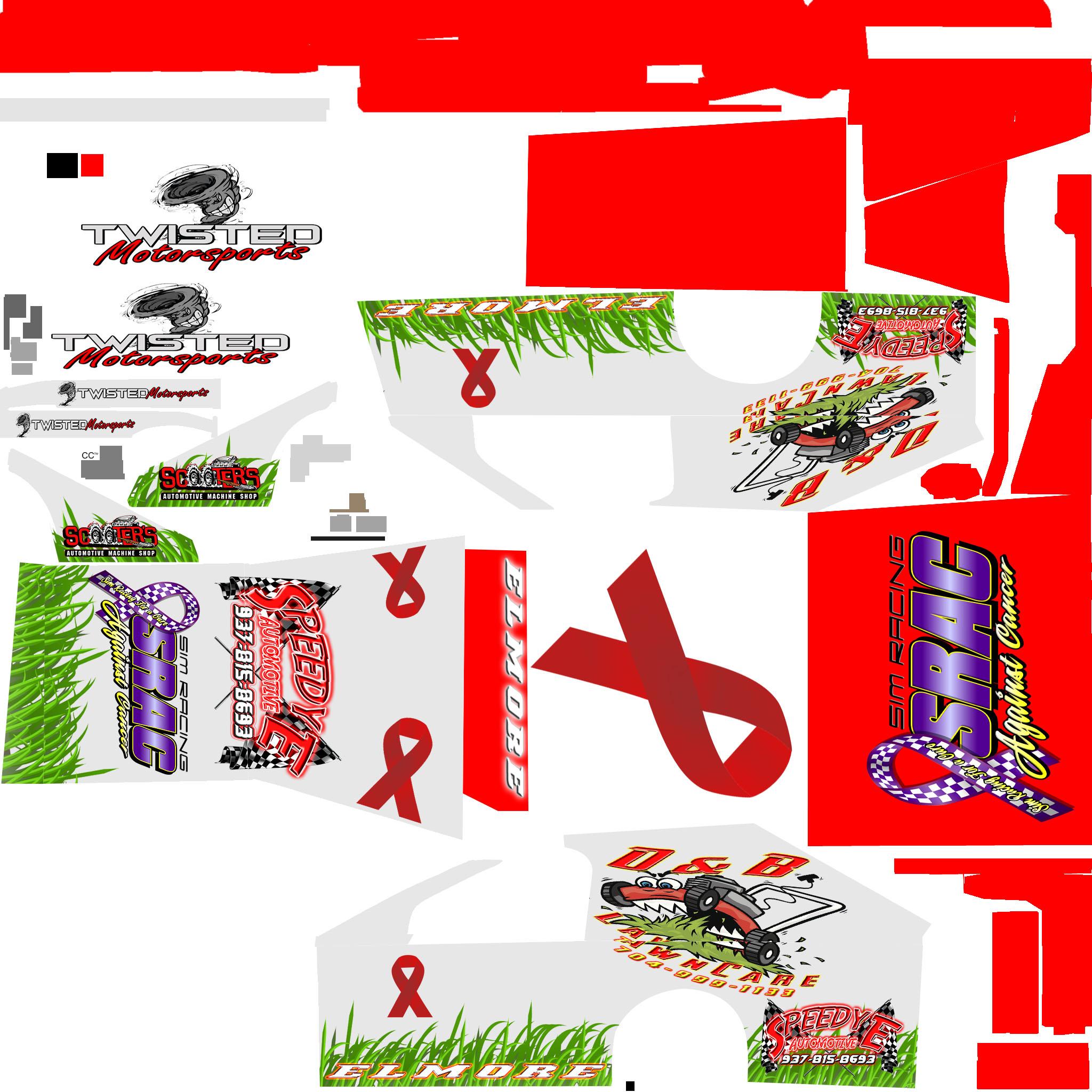 My race for hope 74 paint by Eric Elmore - Trading Paints