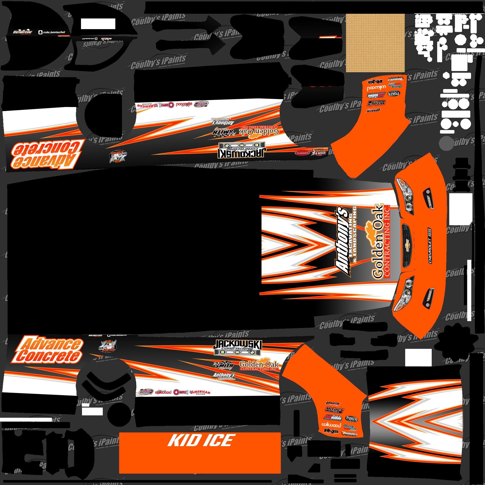 Cole Hentschel Late Model Design by Collin DuBois - Trading Paints