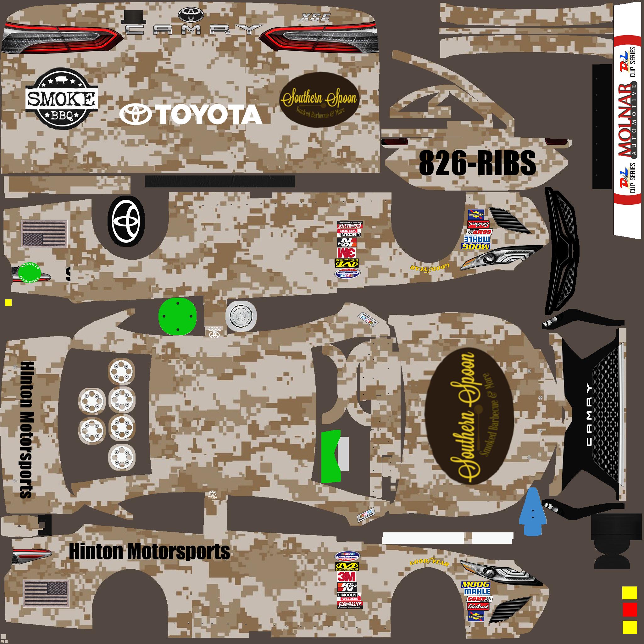 Alek Martinez Hinton Mororsports camo by Eli Hinton2 - Trading Paints
