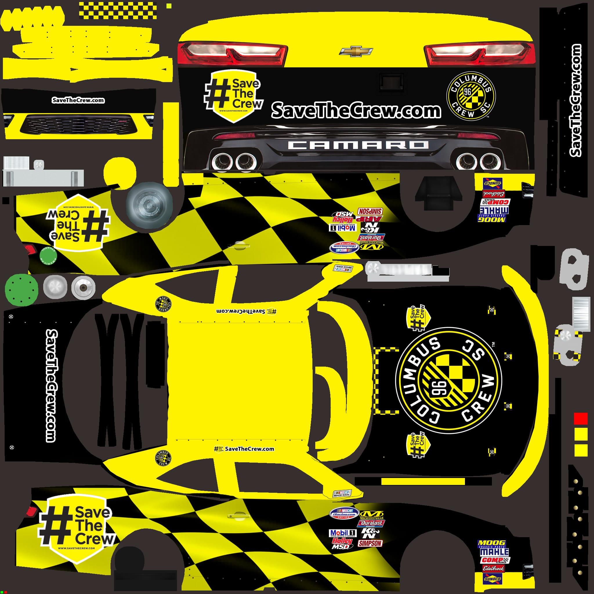 Save the Crew Xfinity Chevrolet Camaro by Kenny M. - Trading Paints