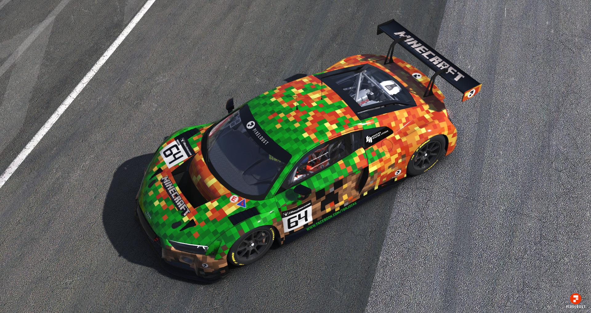 Audi R8 LMS GT3 Minecraft by Joachim Ljunggren - Trading Paints