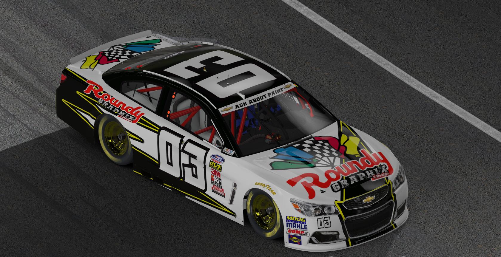 Roundy graphix car by Zak Hillmann - Trading Paints