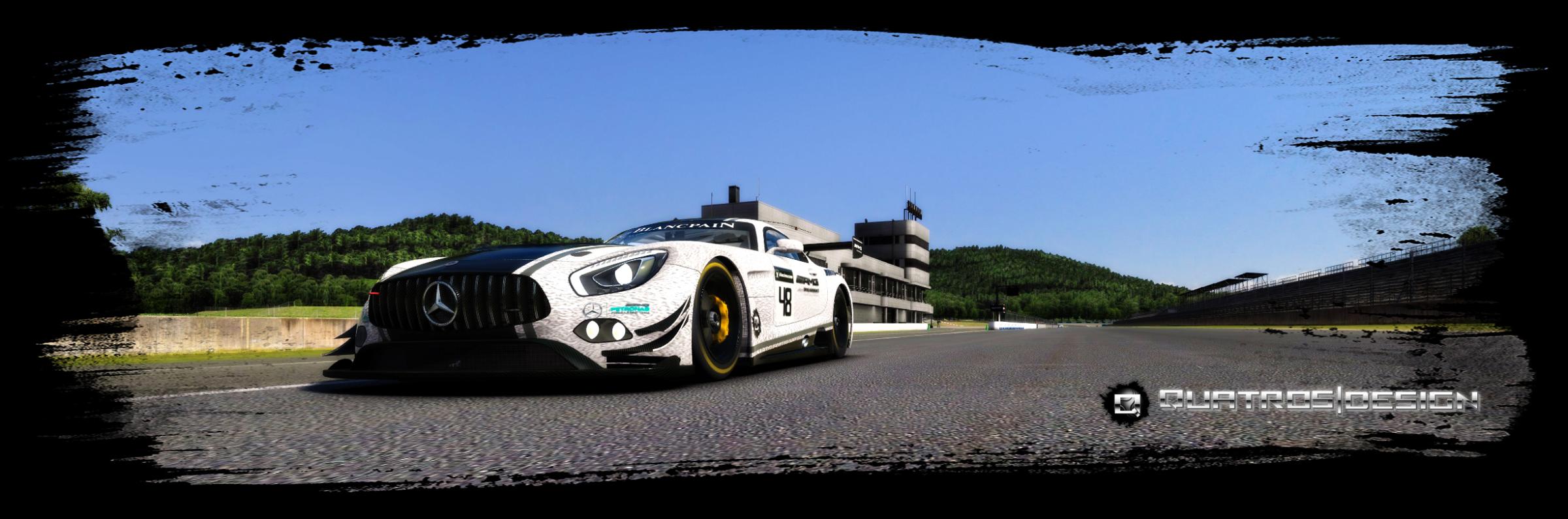 AMG Mercedes AMG GT3 Light Silver Foil Prototype Custom Scheme by Jose ...