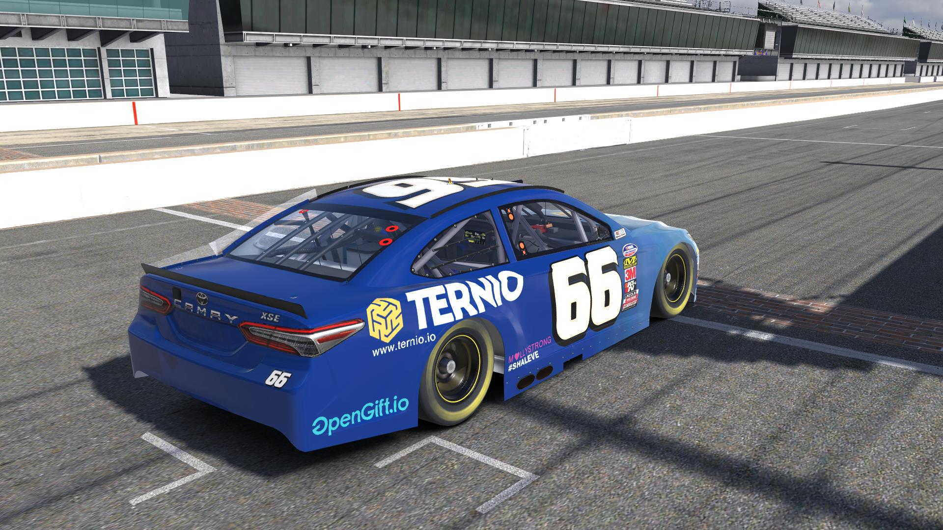 2018 #66 Timmy Hill Ternio Toyota Camry by Marshall Newton - Trading Paints