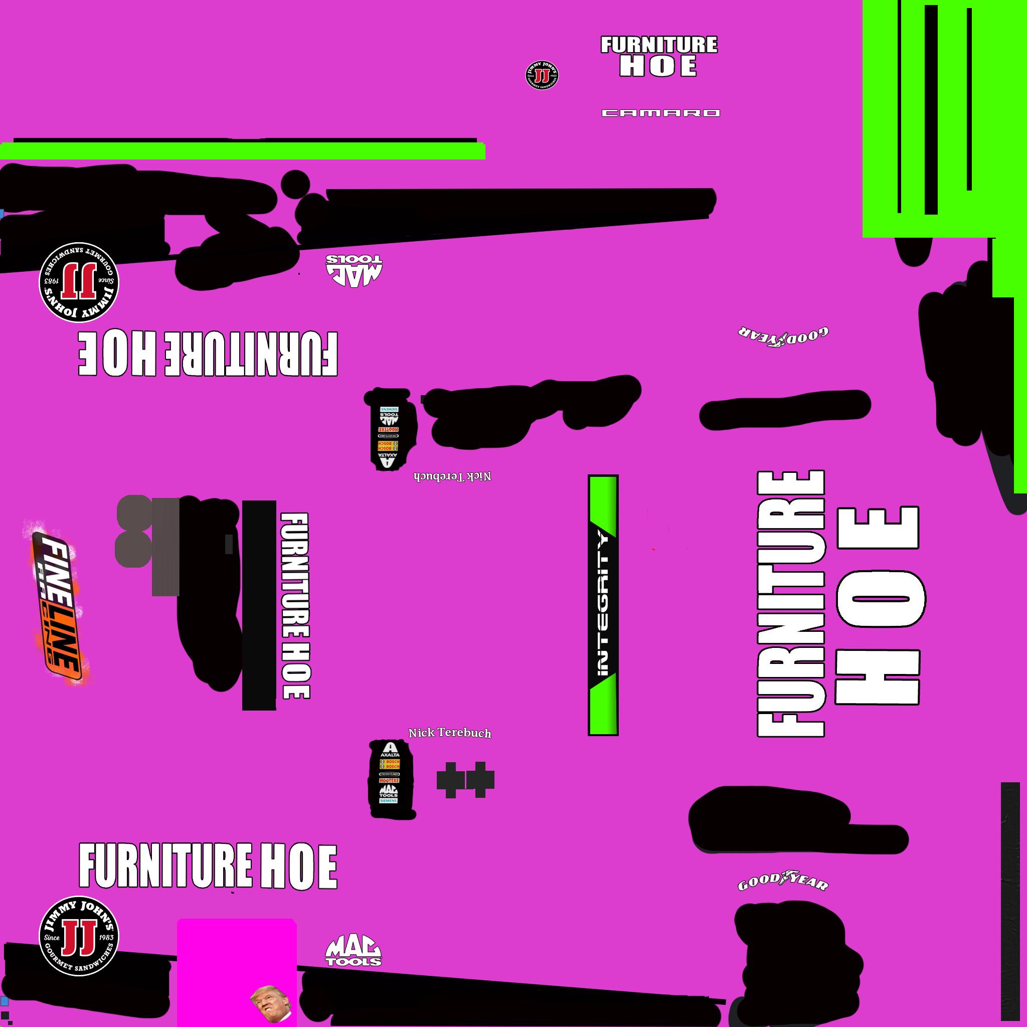 Pink Furniture Hoe 2018 ZL1 Chase Colors by Nick Terebuch - Trading Paints