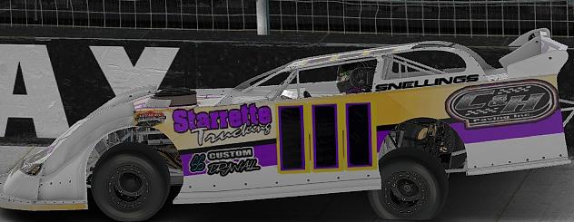 RUSSELL WHITE GOLD LATE MODEL by Russell Snellings - Trading Paints