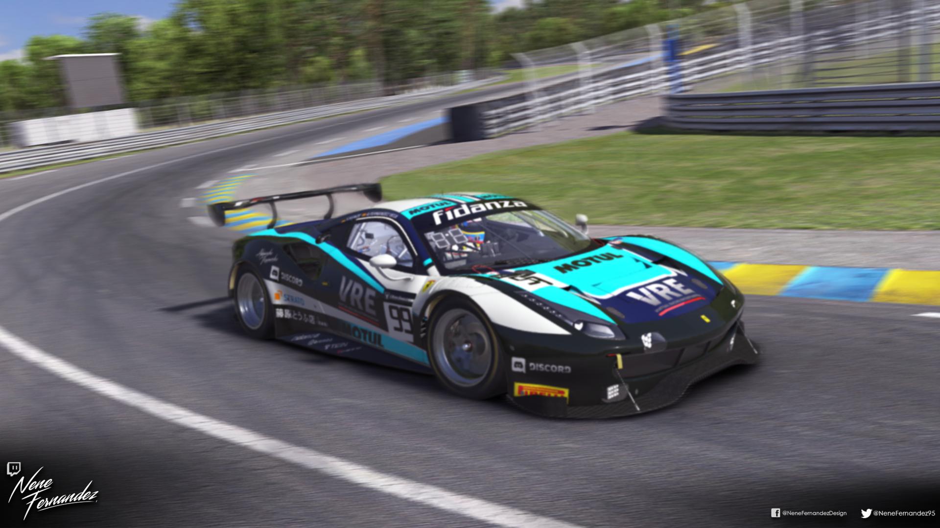 VRE Ferrari 488 GT3 - Cyan/Blue by Alejandro Fernandez Vega - Trading ...