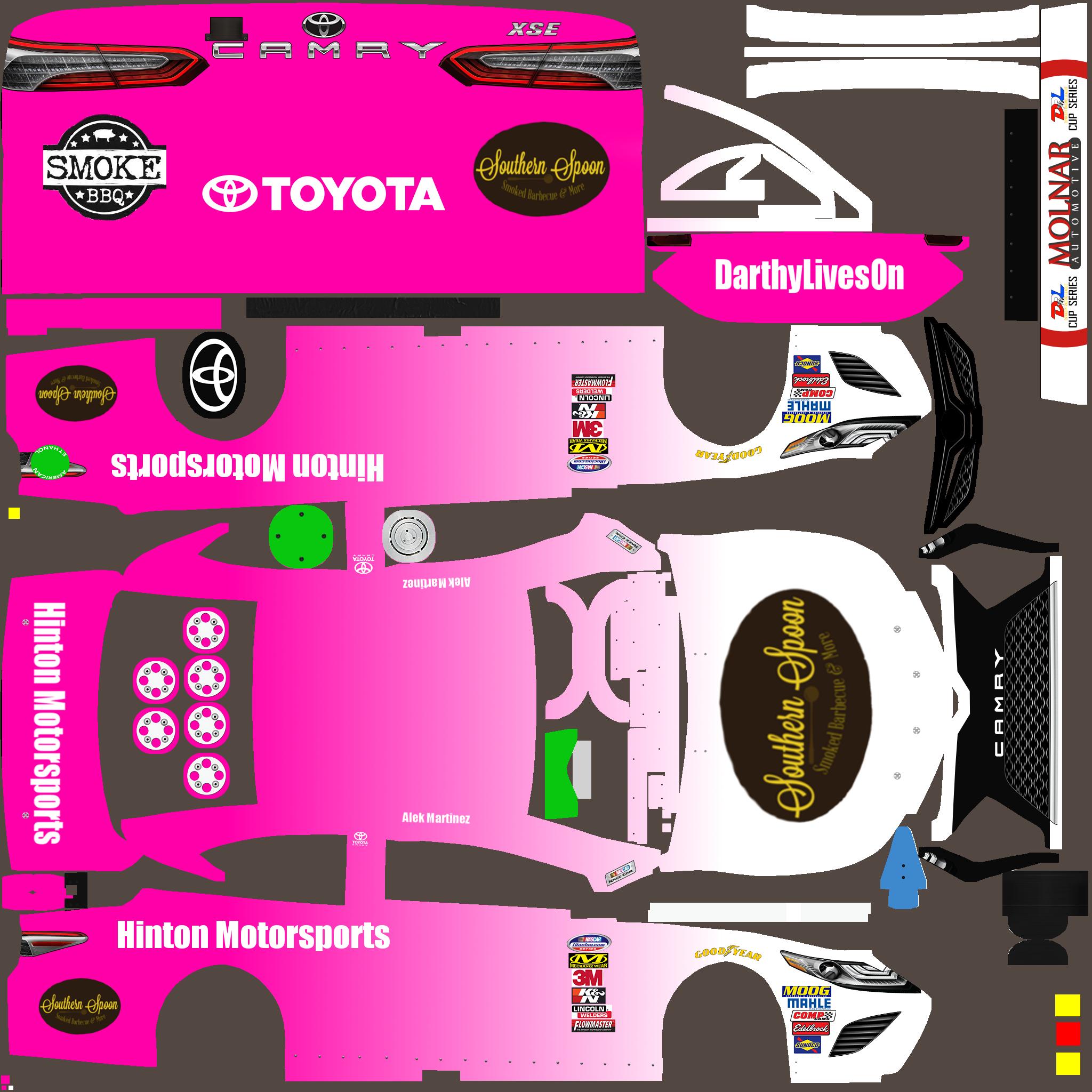 Alek Martinez Hinton Mororsports pink DARTHY by Eli Hinton2 - Trading ...