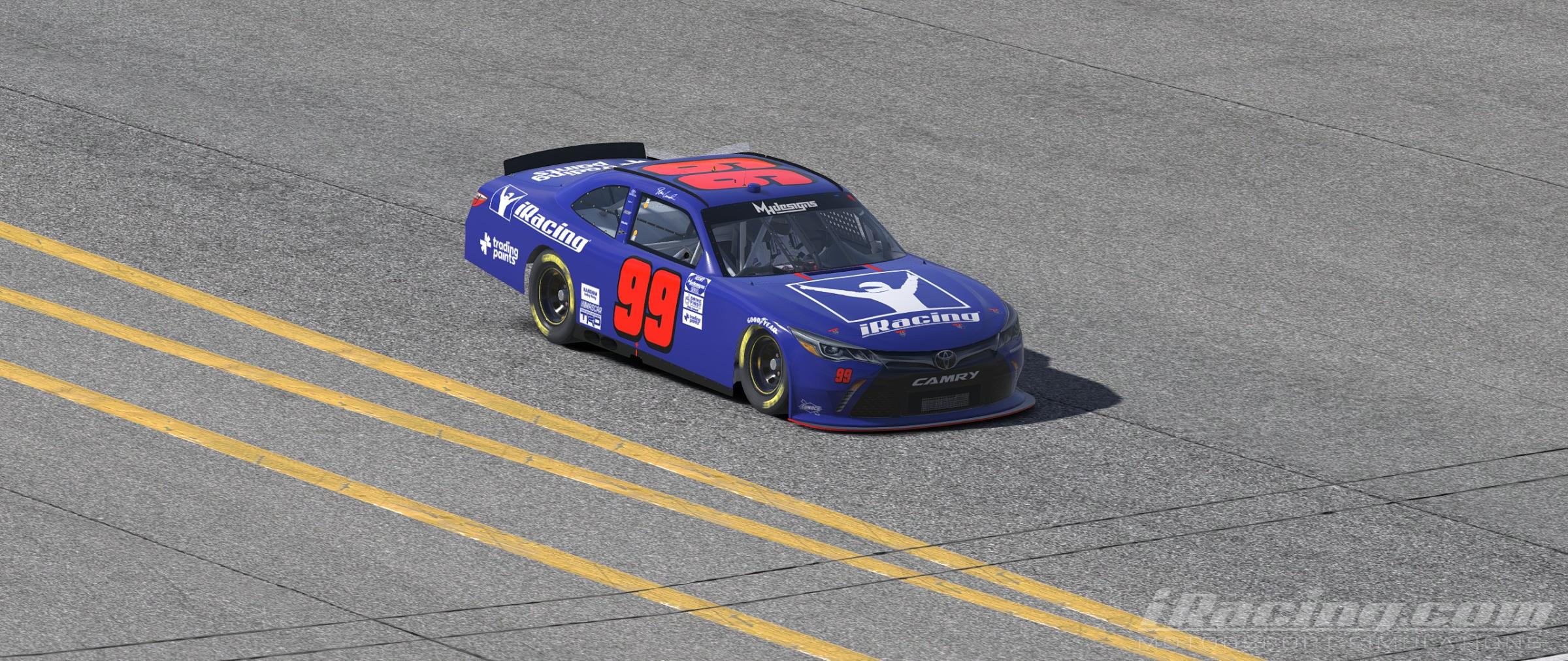 Simple One-Color iRacing B Camry by Steve Luvender - Trading Paints