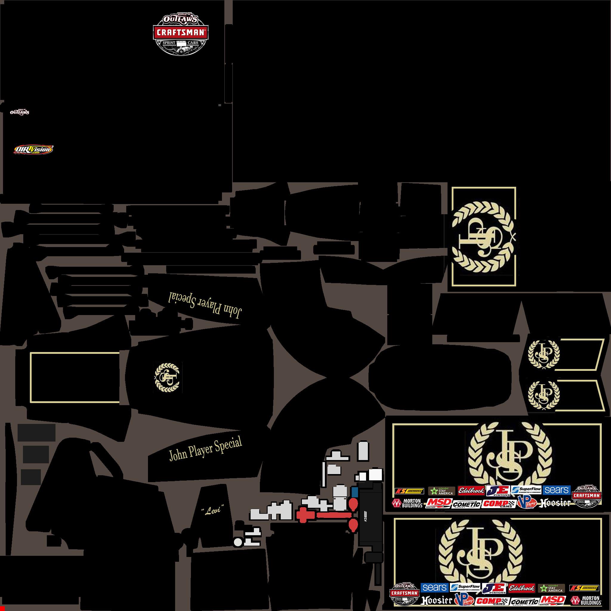 John Player Special Sprint Car by Levi Klatt - Trading Paints