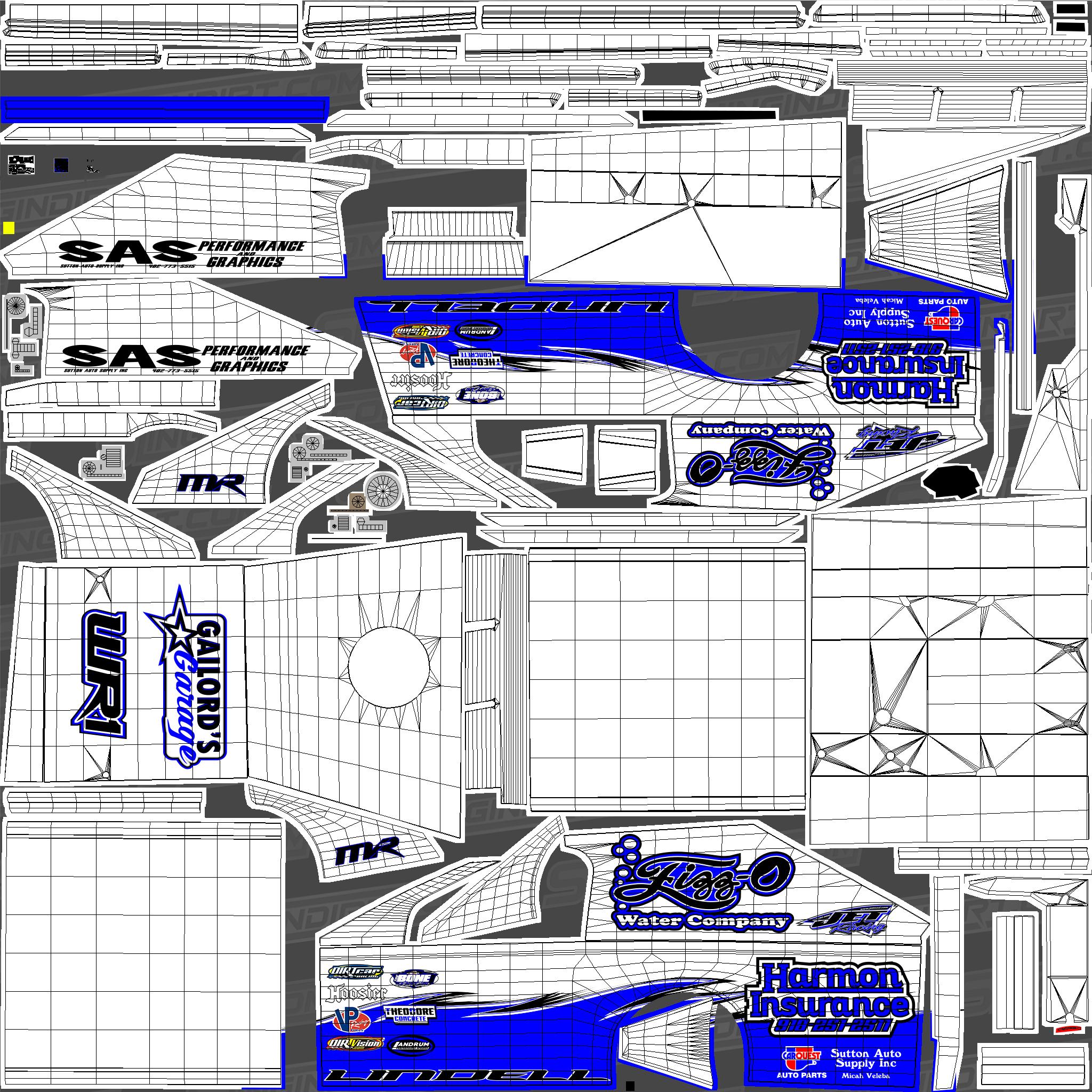 KC19 Mod blue white by Micah Veleba - Trading Paints