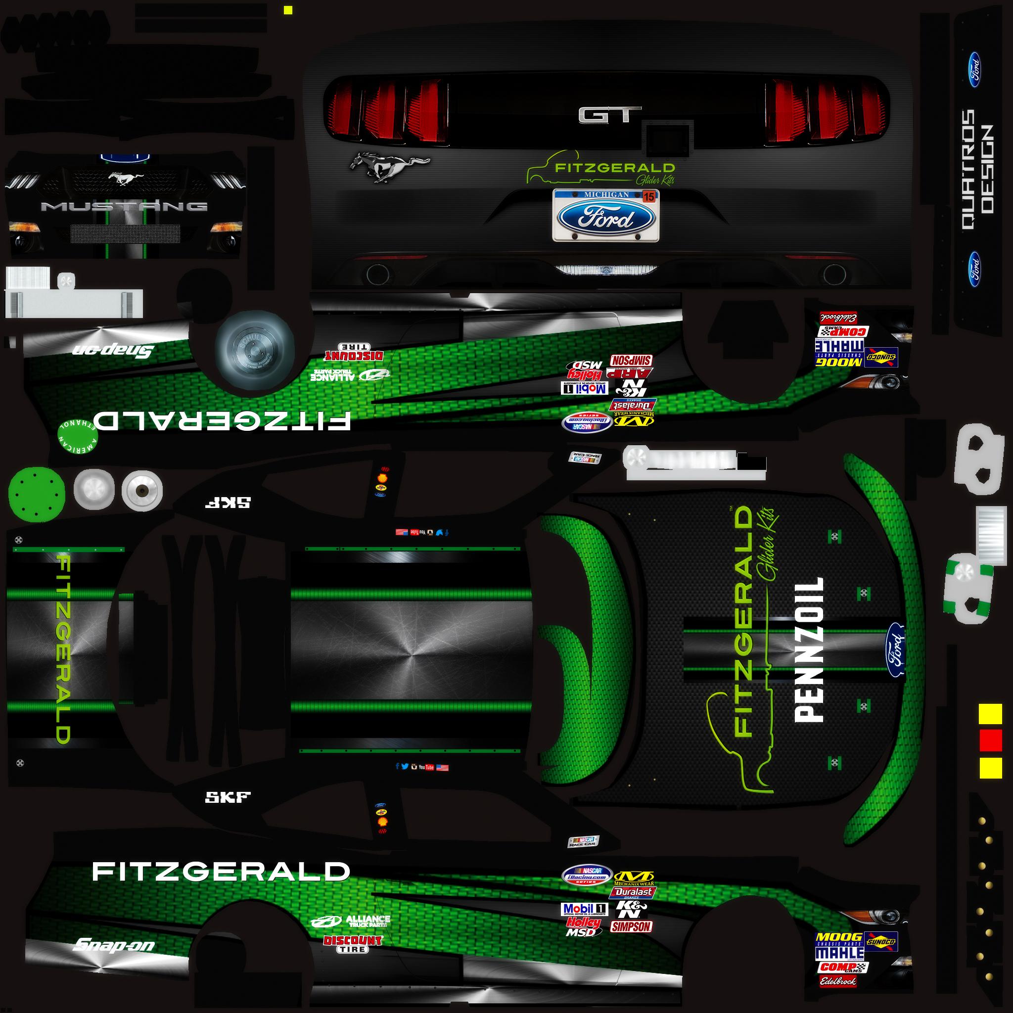 Fitzgerald Xfinity Ford Mustang Fictional 2019 Design Scheme by Jose M ...