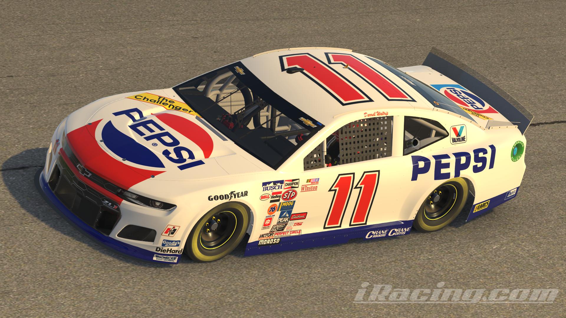 1983 Pepsi Challenger in white ZL1 by Ken Huff - Trading Paints