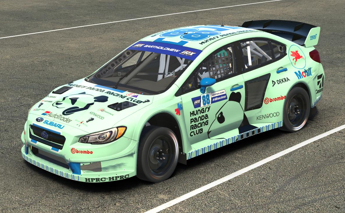 Hungry Panda Racing Club - Mint/Blu by Brent Bartholomew - Trading Paints