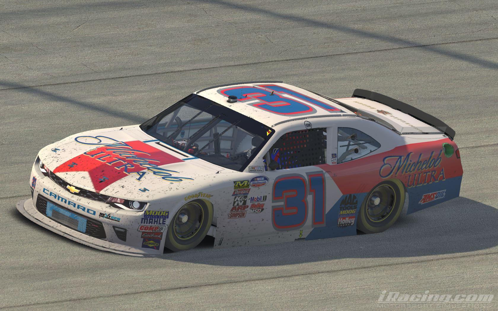 Michelob Ultra Xfinity Camaro (White) by Justin Walters3 - Trading Paints