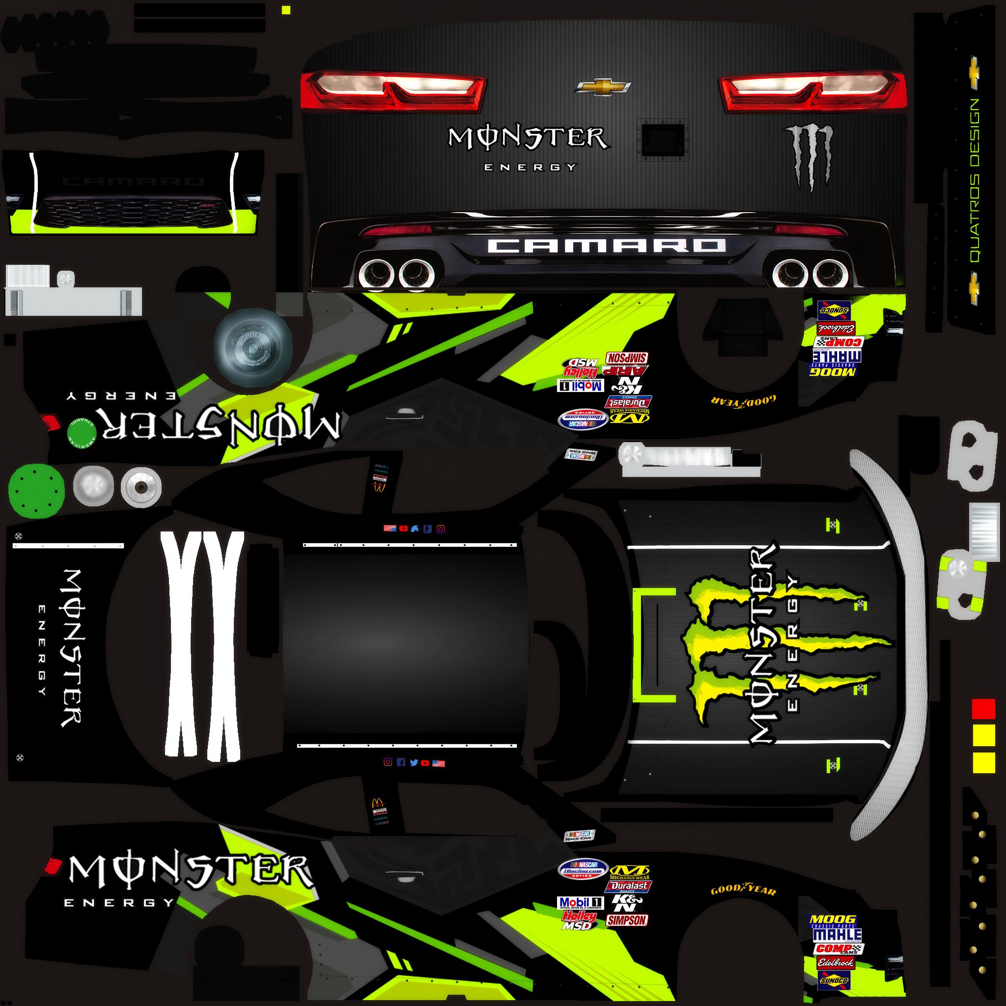 Monster Energy Xfinity Chevy Camaro 2019 Fictional Design by Jose M ...