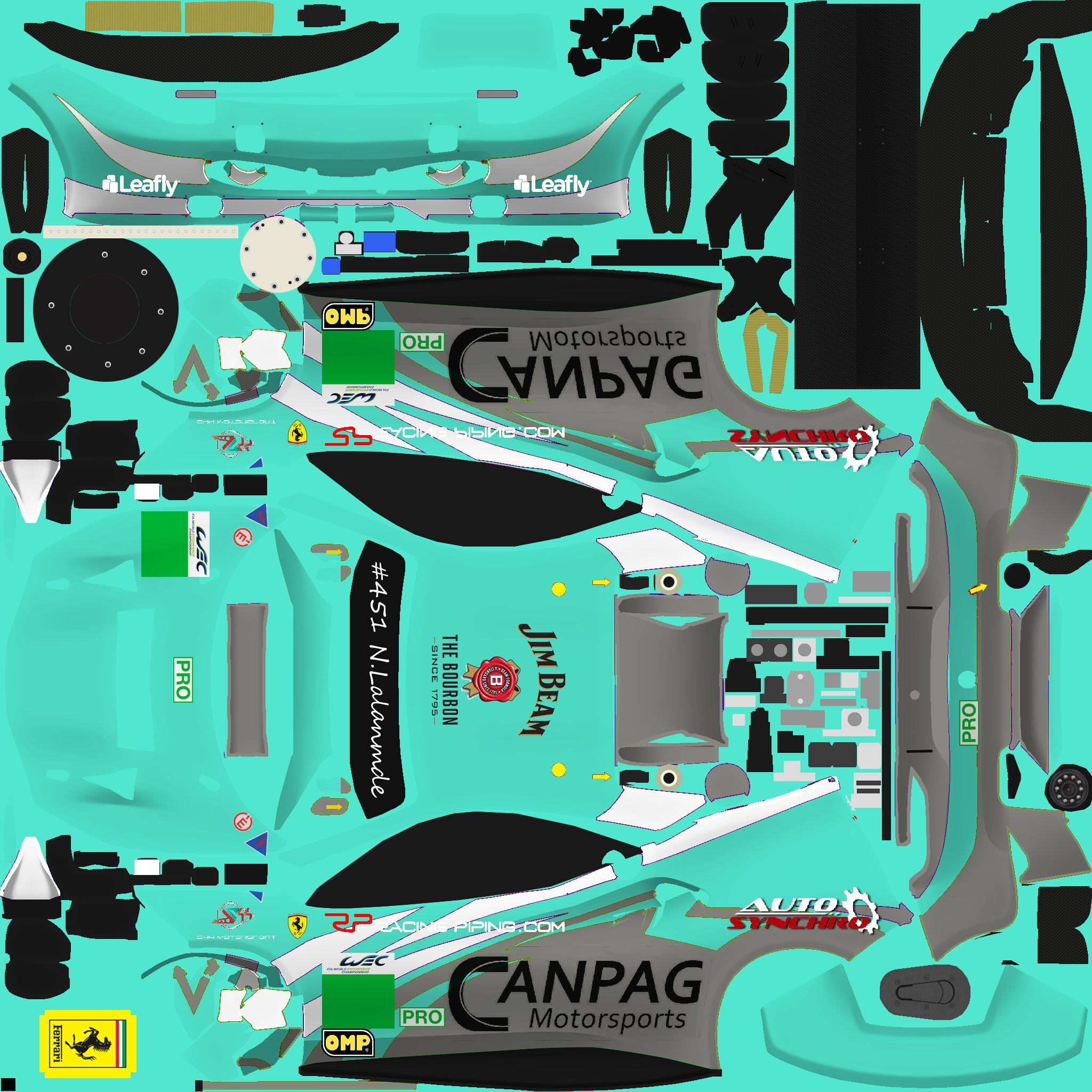 Canpag ferrari gte lalande by Alexandre Canuel - Trading Paints